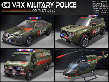 Second Life Marketplace - [CA] THE PREMIUM PROPS VRX MILITARY POLICE